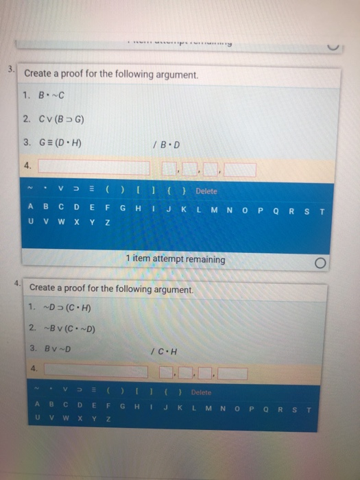 Solved 1. Create a proof for the following argument. 1. BC | Chegg.com