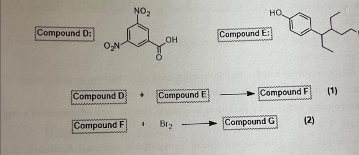 Solved Compound D: Compound E: Compound D Compound E | Chegg.com