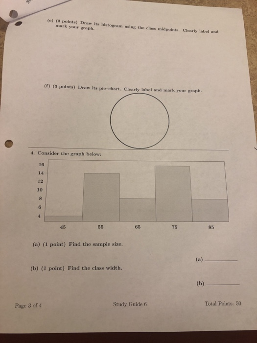 Solved Elementary Statistics Study Guide 6 Due Date: Name: | Chegg.com