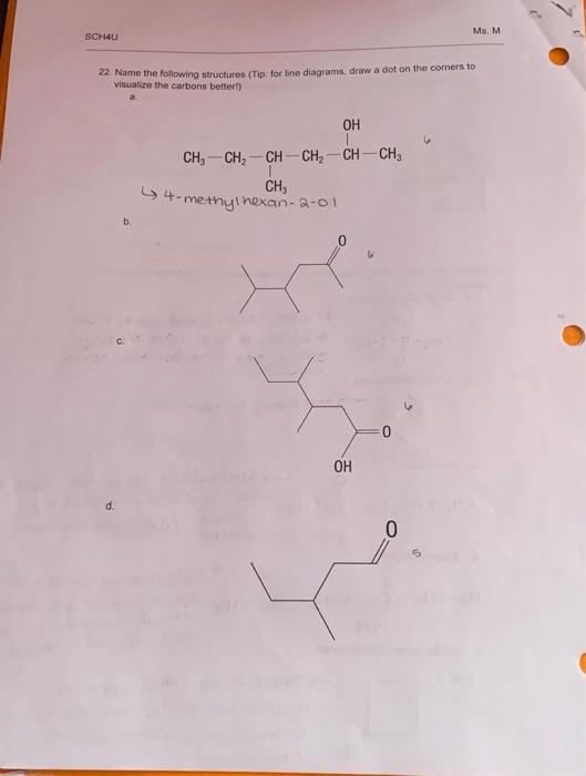 Solved 22. Name the following structures (Tip: foc line | Chegg.com