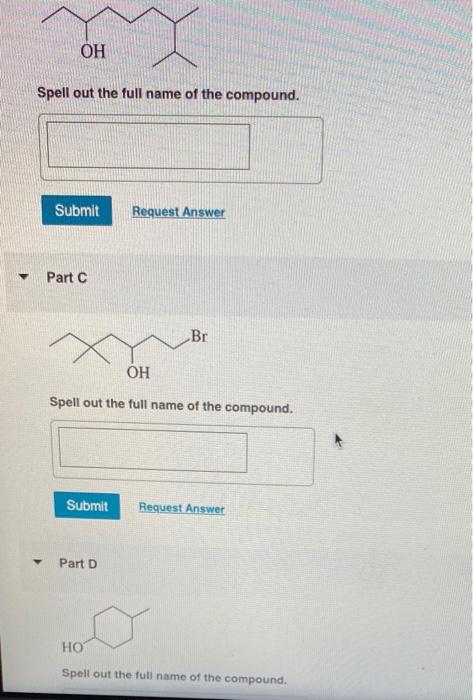 Solved Spell out the full name of this compound: Spell out | Chegg.com