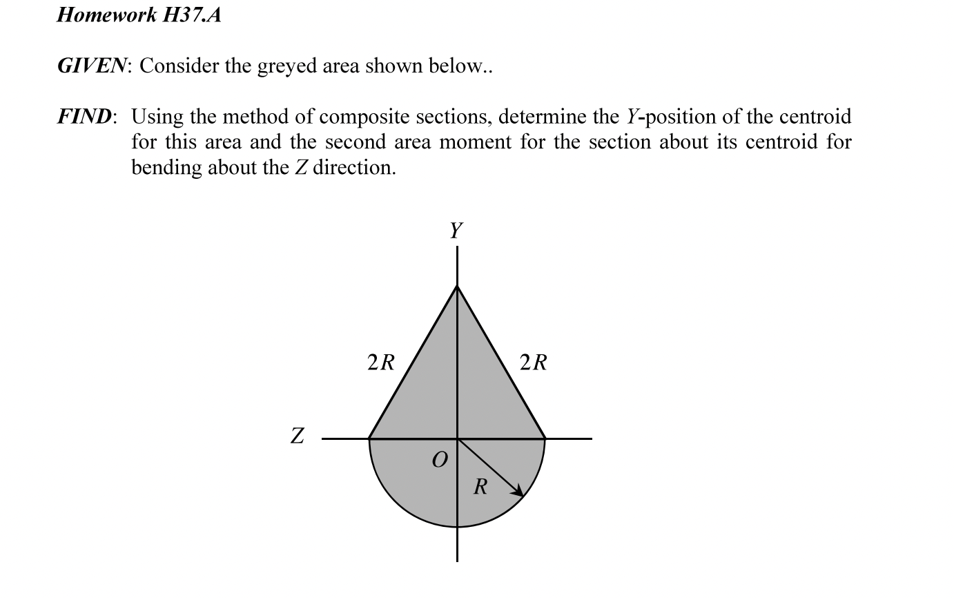 Solved Triangle Base =4R= 4R=4R Height =2R= 2R=2R Area | Chegg.com