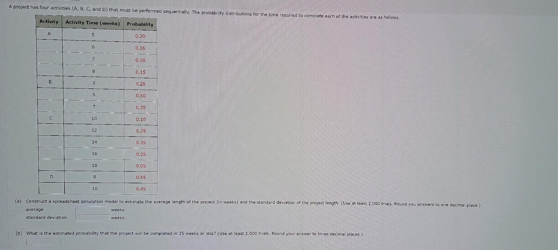 Solved average weeks standard deviation weeks (b) What is | Chegg.com
