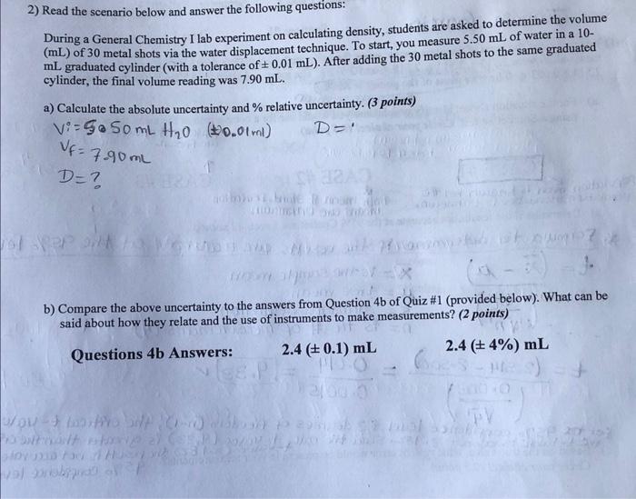Solved 2) Read the scenario below and answer the following | Chegg.com
