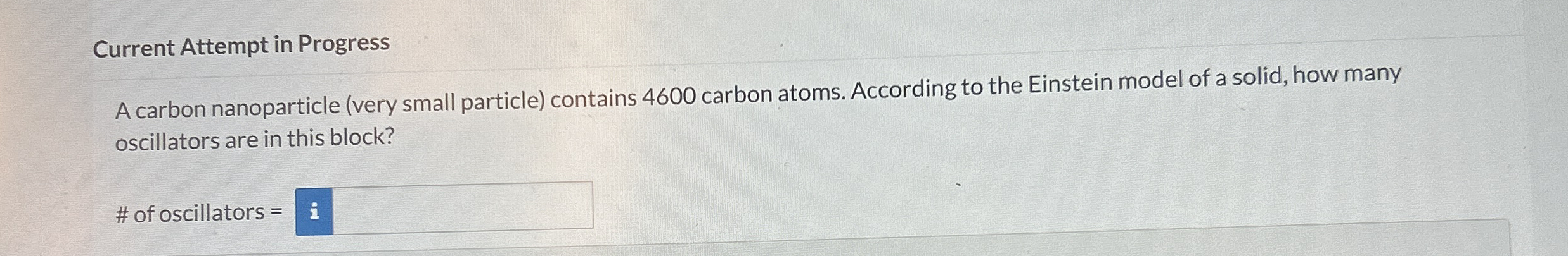 Solved Current Attempt in ProgressA carbon nanoparticle | Chegg.com