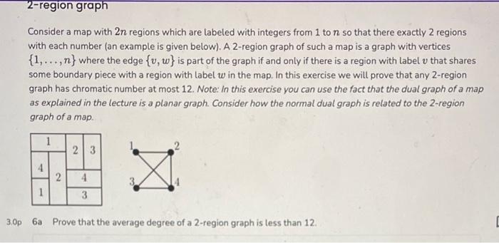 Solved Consider a map with 2n regions which are labeled with | Chegg.com