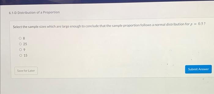 Solved Select the sample sizes which are large enough to | Chegg.com