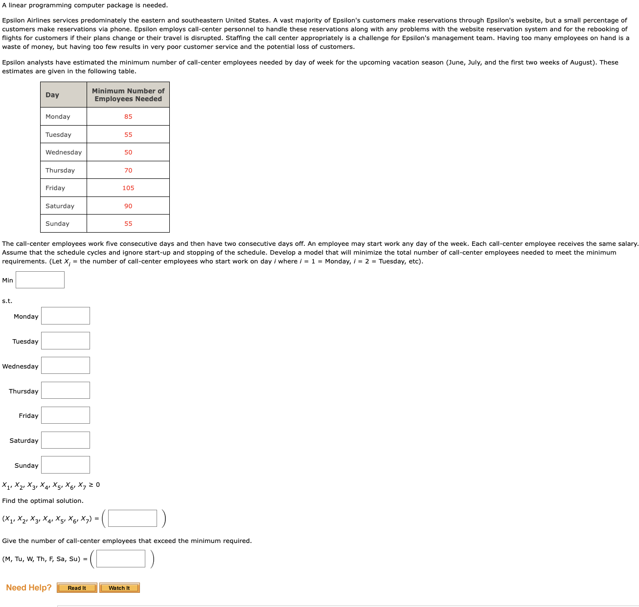 Solved A Linear Programming Computer Package Is Needed A 1112