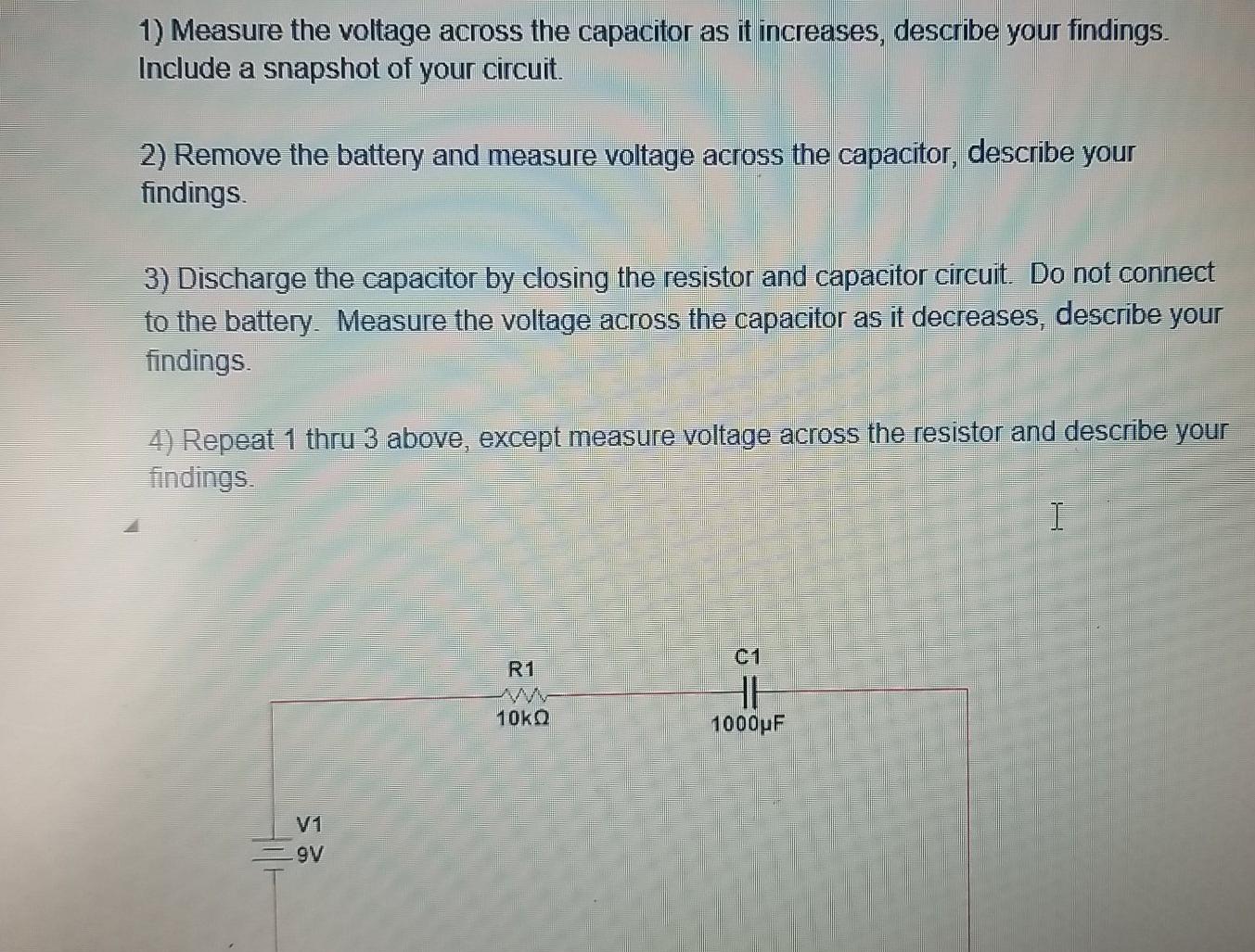 Solved 1.2 Exercise: Series Capacitance. In the first part | Chegg.com