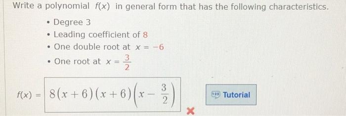 Solved Use the graph to write the formula for a polynomial | Chegg.com
