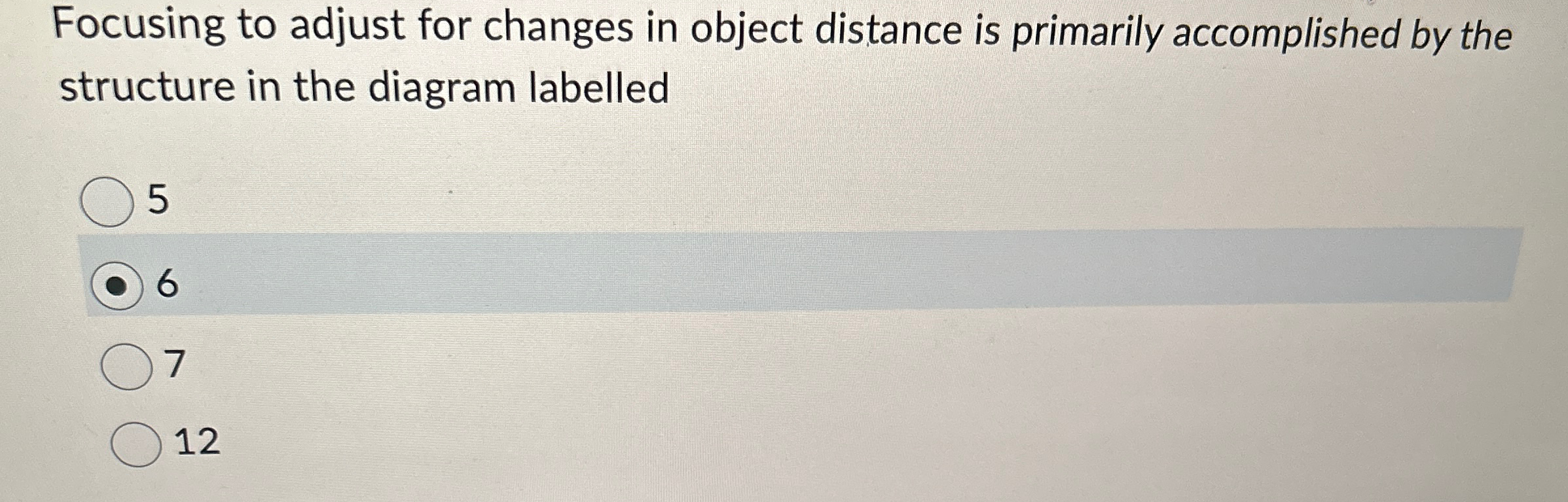 Solved Focusing to adjust for changes in object distance is | Chegg.com