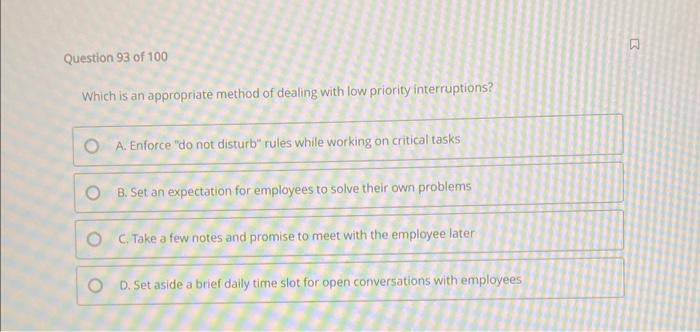 Solved A supervisor's decision in a grey area is likely | Chegg.com