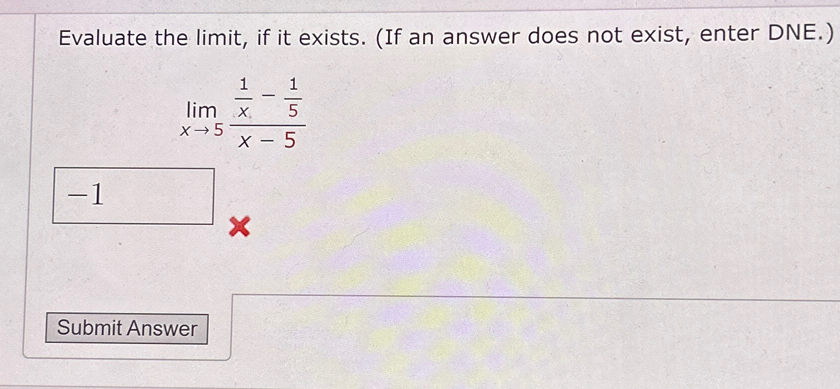 Solved Evaluate the limit, ﻿if it exists. (If an answer does | Chegg.com