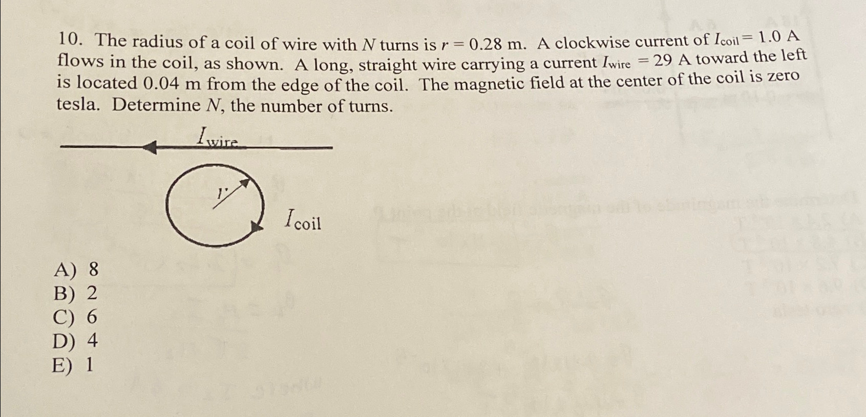 Solved The radius of a coil of wire with N ﻿turns is | Chegg.com