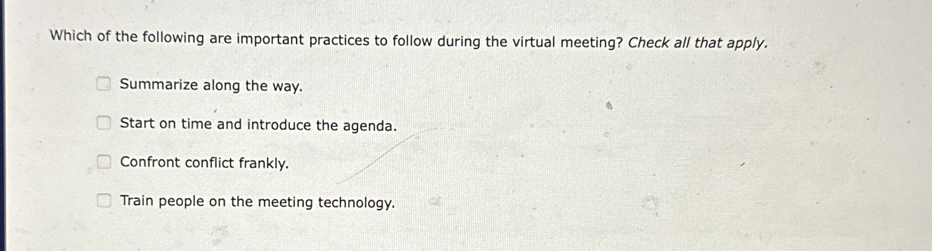 Solved Which of the following are important practices to | Chegg.com
