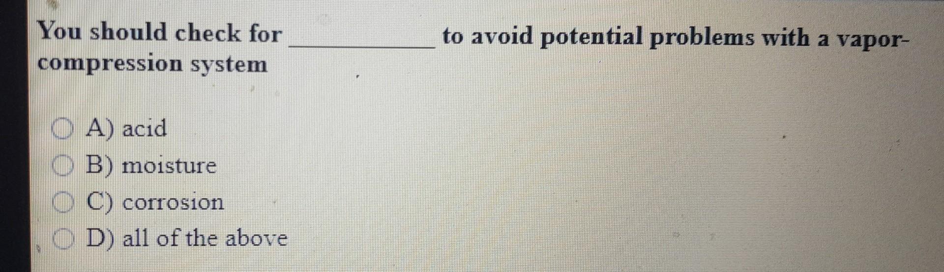 Solved You should check for to avoid potential problems with | Chegg.com