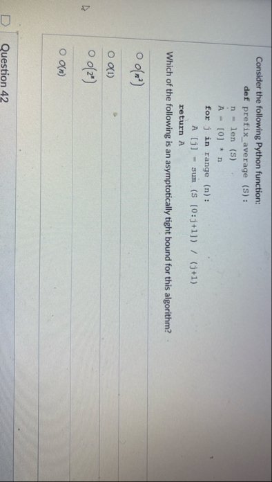 Solved Consider the following Python function:def | Chegg.com