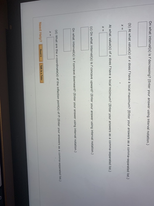 Solved 24. -17 POINTS SCALC8 3.3.032. Use the given graph of | Chegg.com
