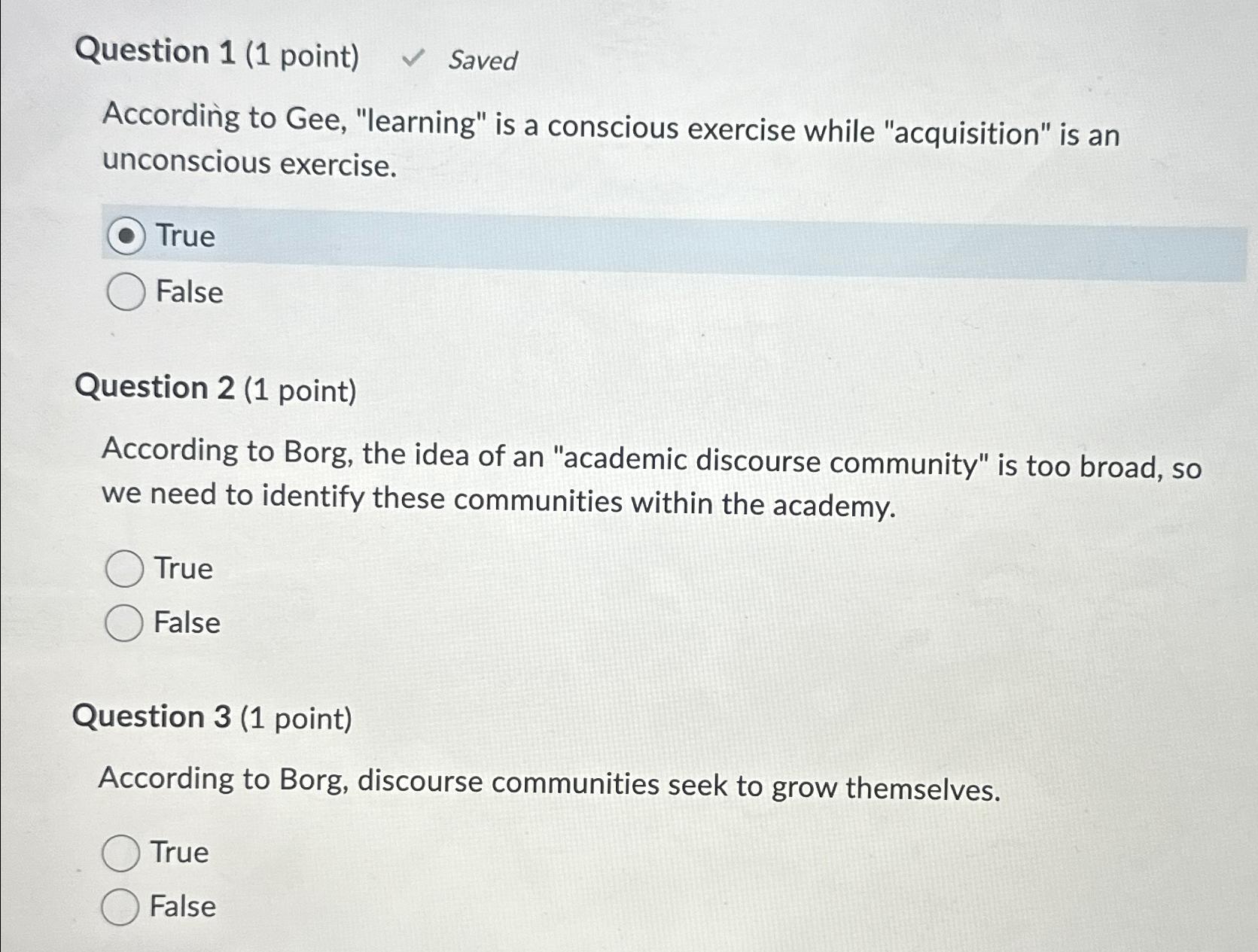 Solved Question 1 (1 point) SavedAccording to Gee, | Chegg.com Solved Question 1 (1 point) SavedAccording to Gee, | Chegg.com