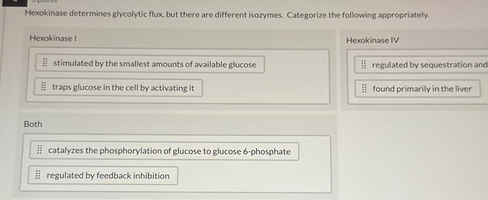 Solved Hexokinase determines glycolytic flux, but there are | Chegg.com