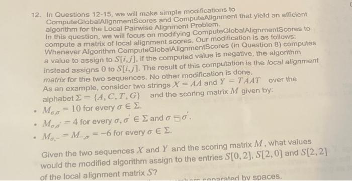 Solved 12. In Questions 12-15, we will make simple | Chegg.com