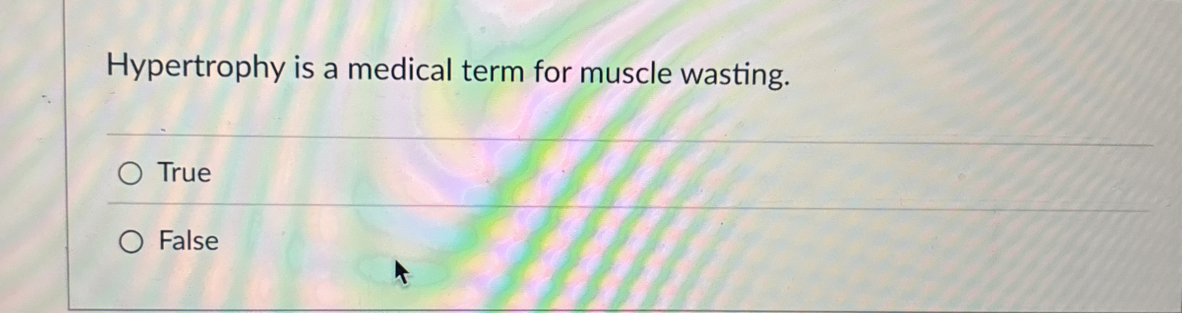 Solved Hypertrophy is a medical term for muscle | Chegg.com