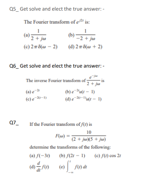 Solved Q5_ ﻿Get solve and elect the true answer: -The | Chegg.com