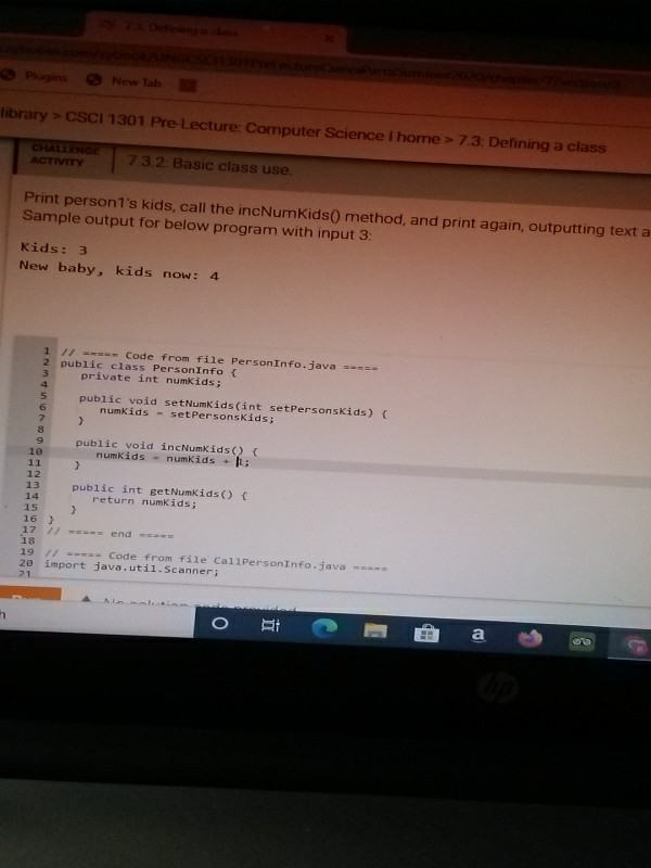 Solved Plages New Tab My library > CSCI 1301 Pre-Lecture | Chegg.com