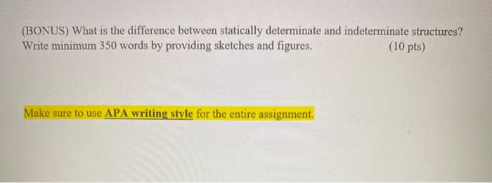 Solved (BONUS) What is the difference between statically | Chegg.com
