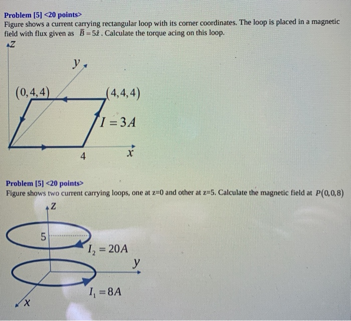Solved Problem [5] Figure shows a current | Chegg.com