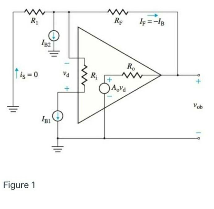 Solved Q2. The input biasing current IB for the amplifier in | Chegg.com