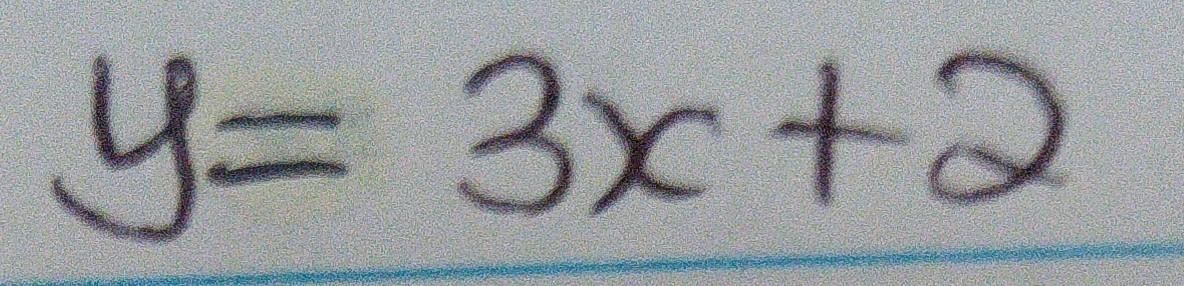 Solved y=3x+2 | Chegg.com