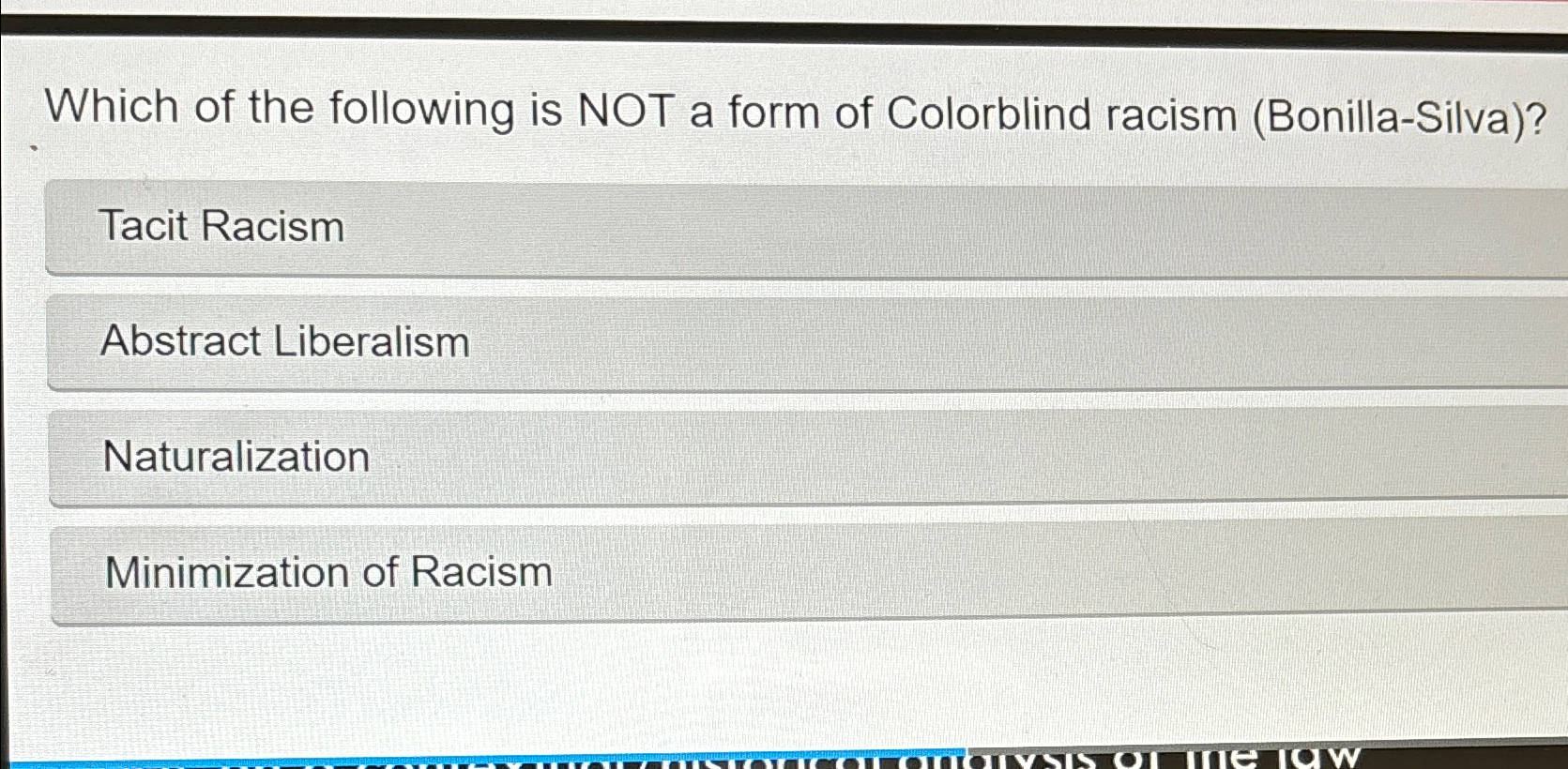 Solved Which of the following is NOT a form of Colorblind | Chegg.com
