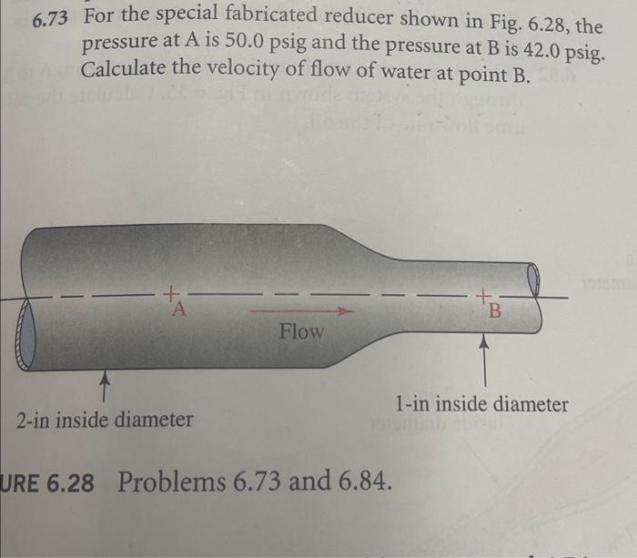 Solved 6.73 For the special fabricated reducer shown in Fig. | Chegg.com