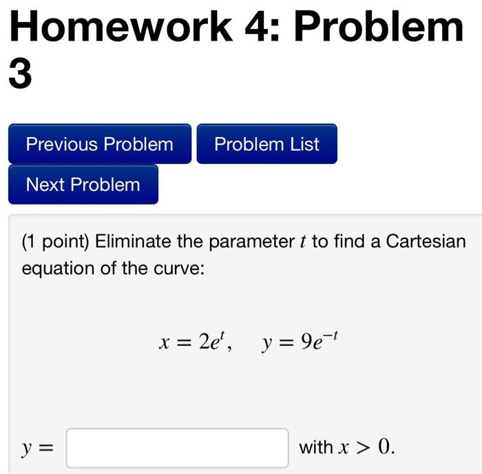 Solved Homework 4 Problem 14 Previous Problem Problem List
