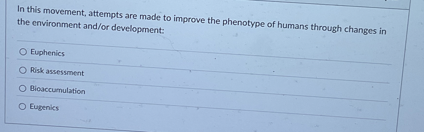 Solved In this movement, attempts are made to improve the | Chegg.com