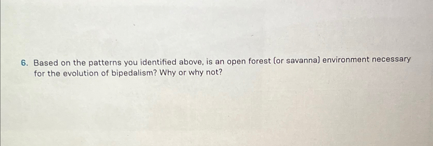 Solved Based on the patterns you identified above, is an | Chegg.com