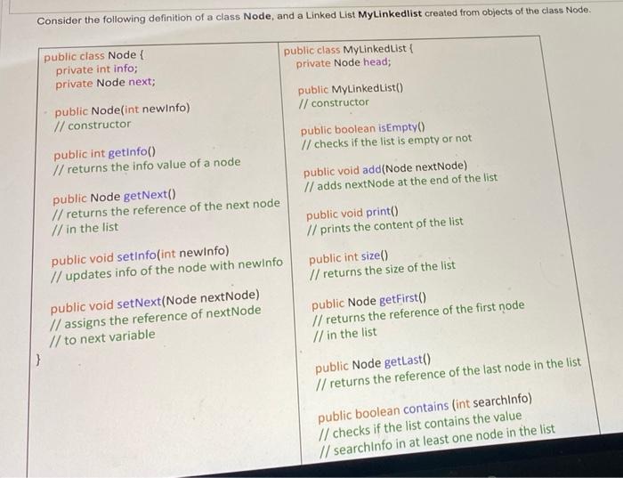 Solved ASAP Consider the following definition of a class | Chegg.com