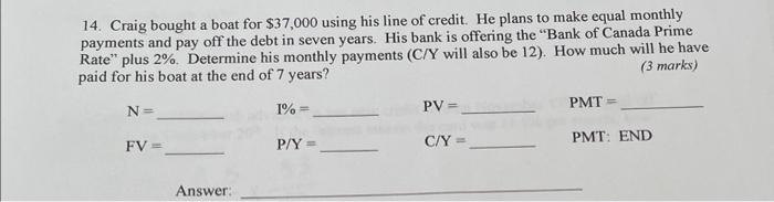Solved 7. Use the TVM program for the following situations: | Chegg.com