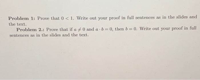 Solved Problem 1: Prove that 0