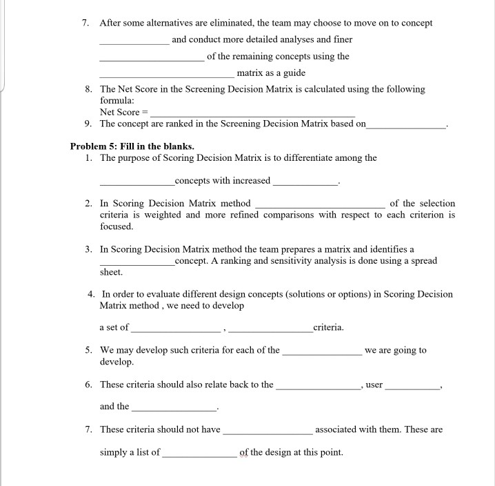 Solved Problem 1: Write the correct answer on the line. The | Chegg.com