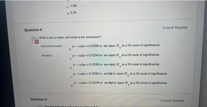 Solved Use the following setup for questions 1−4 : The | Chegg.com