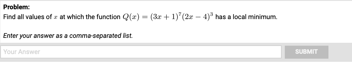 Solved Problem:Find all values of x ﻿at which the function | Chegg.com