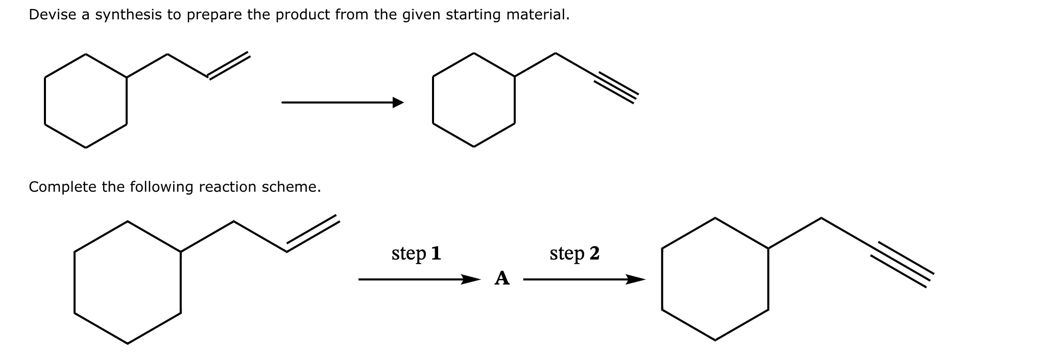 Solved Devise a synthesis to prepare the product from the | Chegg.com