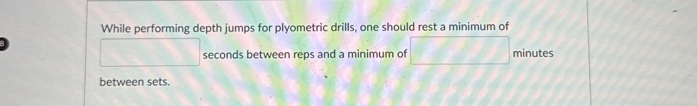 Solved While performing depth jumps for plyometric drills, | Chegg.com
