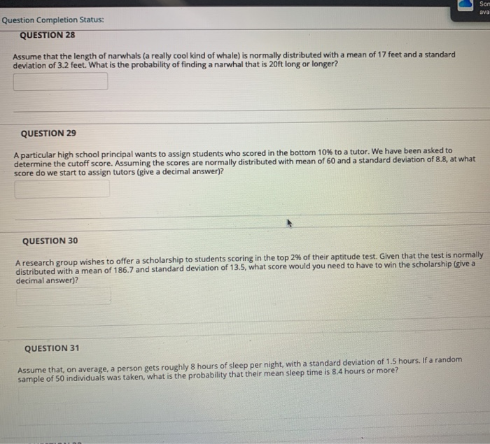 Solved Question Completion Status: QUESTION 28 Assume that | Chegg.com