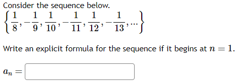Solved Consider the sequence | Chegg.com