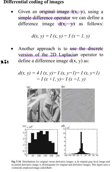 Solved Differential coding of imagesGiven an original image | Chegg.com