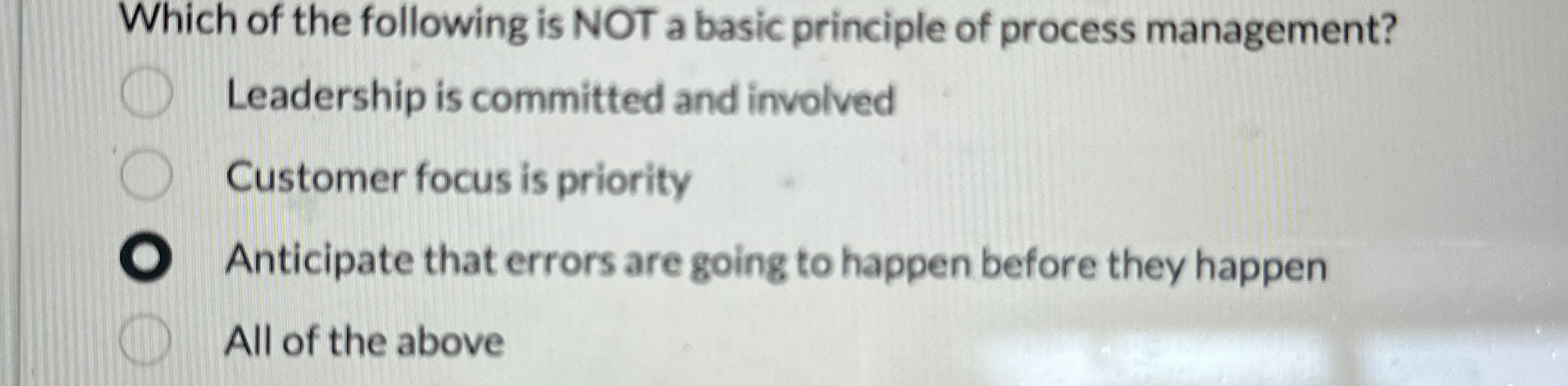 Solved Which of the following is NOT a basic principle of | Chegg.com