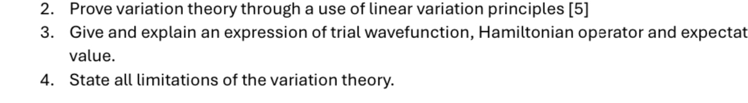 Solved Prove variation theory through a use of linear | Chegg.com